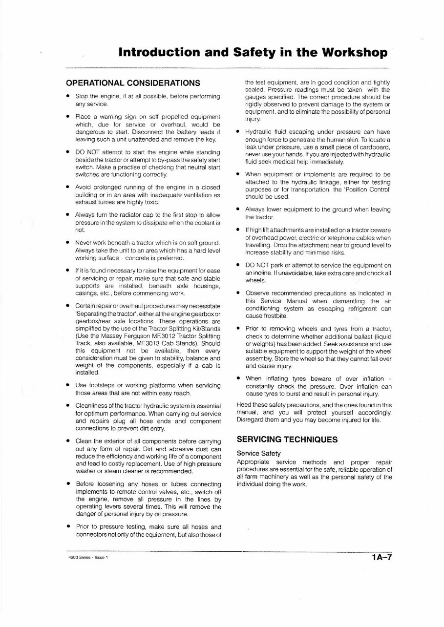 Massey Ferguson MF4255 Tractor Repair Service Manual | eManualOnline