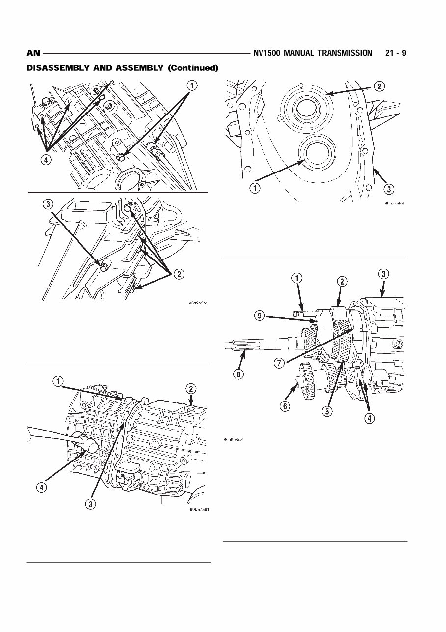 NV1500 / NV3500 / AX15 Manual Transmissions Service & Repair Manual ...