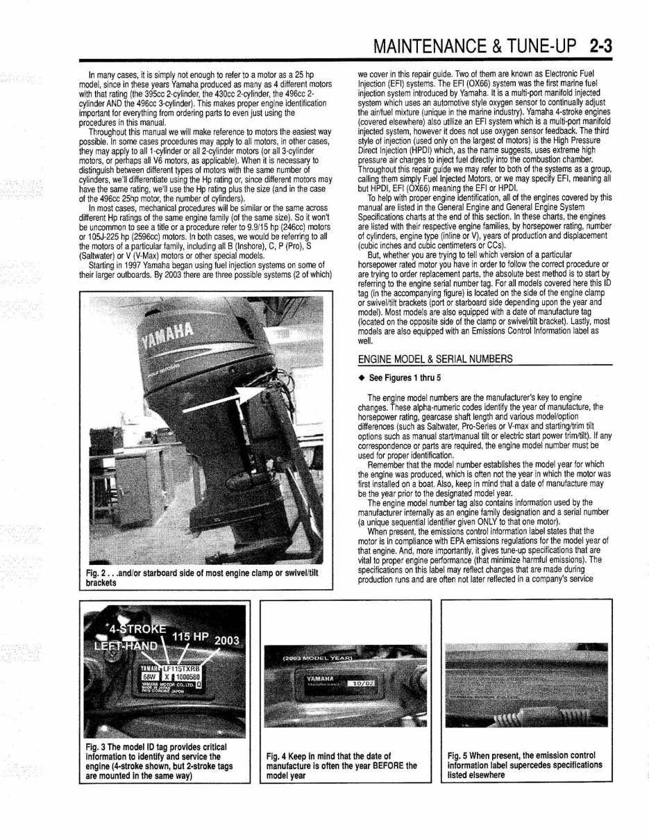 2003 Yamaha Marine 250 Hpdi V6 3342cc 6 Stroke Service & Repair Manual ...