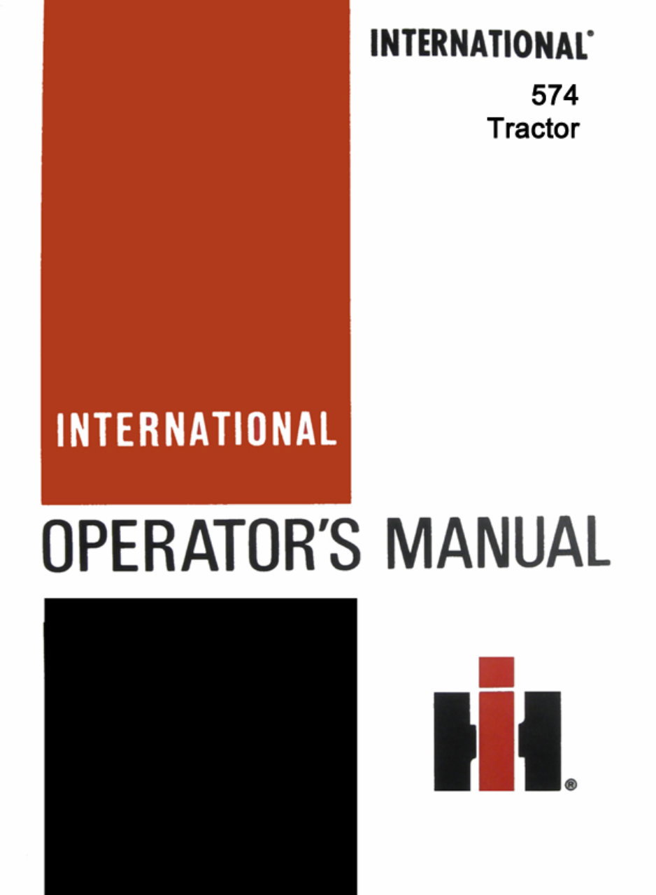 CASE IH 574 International Tractor Operators Manual | eManualOnline