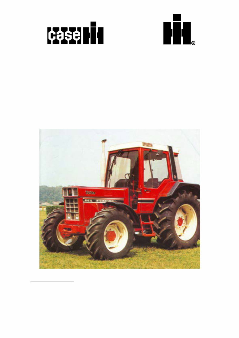 CASE 856XL 856 XL International Diesel Tractor Parts Catalog IPL Manual ...