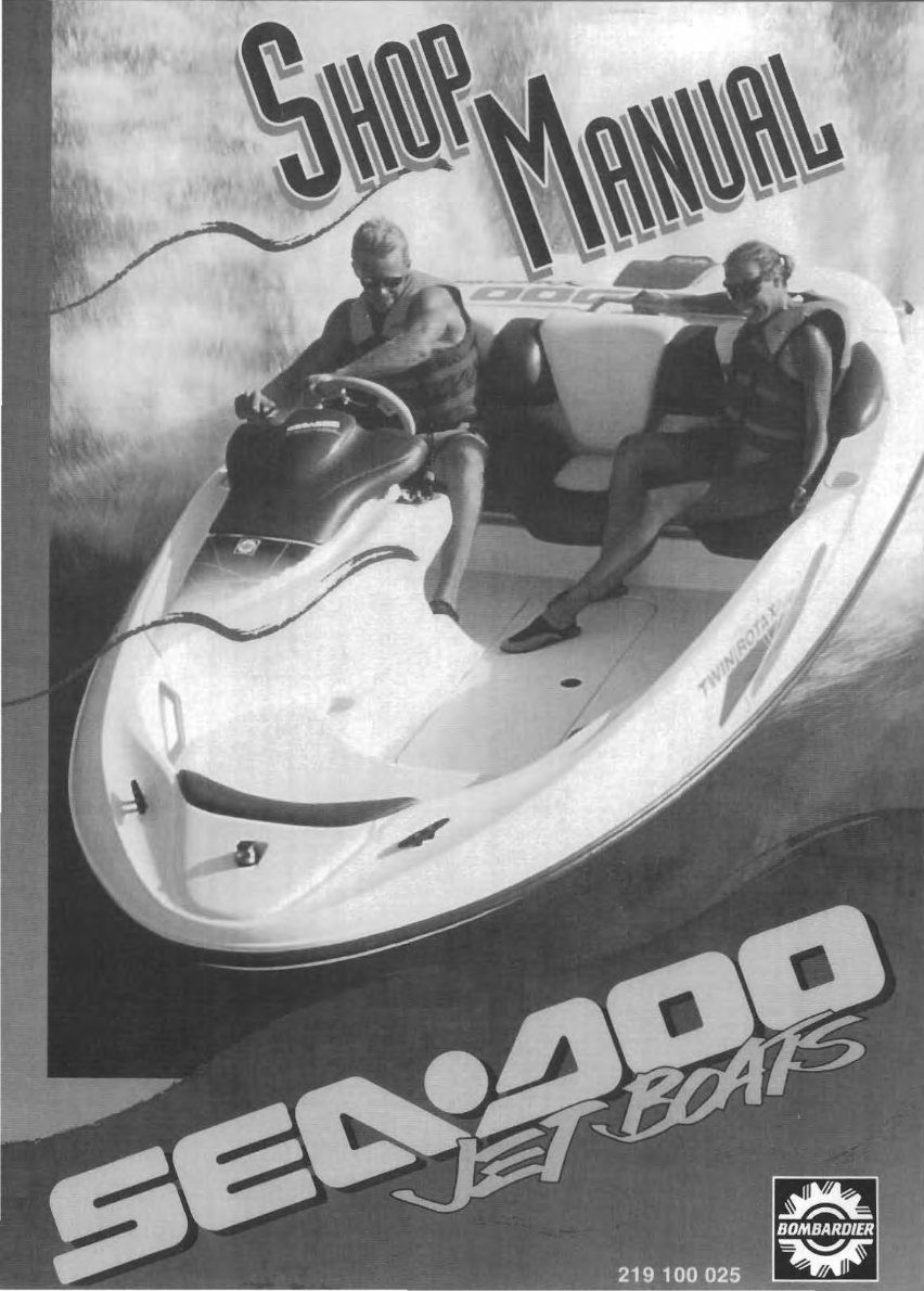1995 Sea-Doo Sportster, Speedster OEM Service & Repair Manual ...