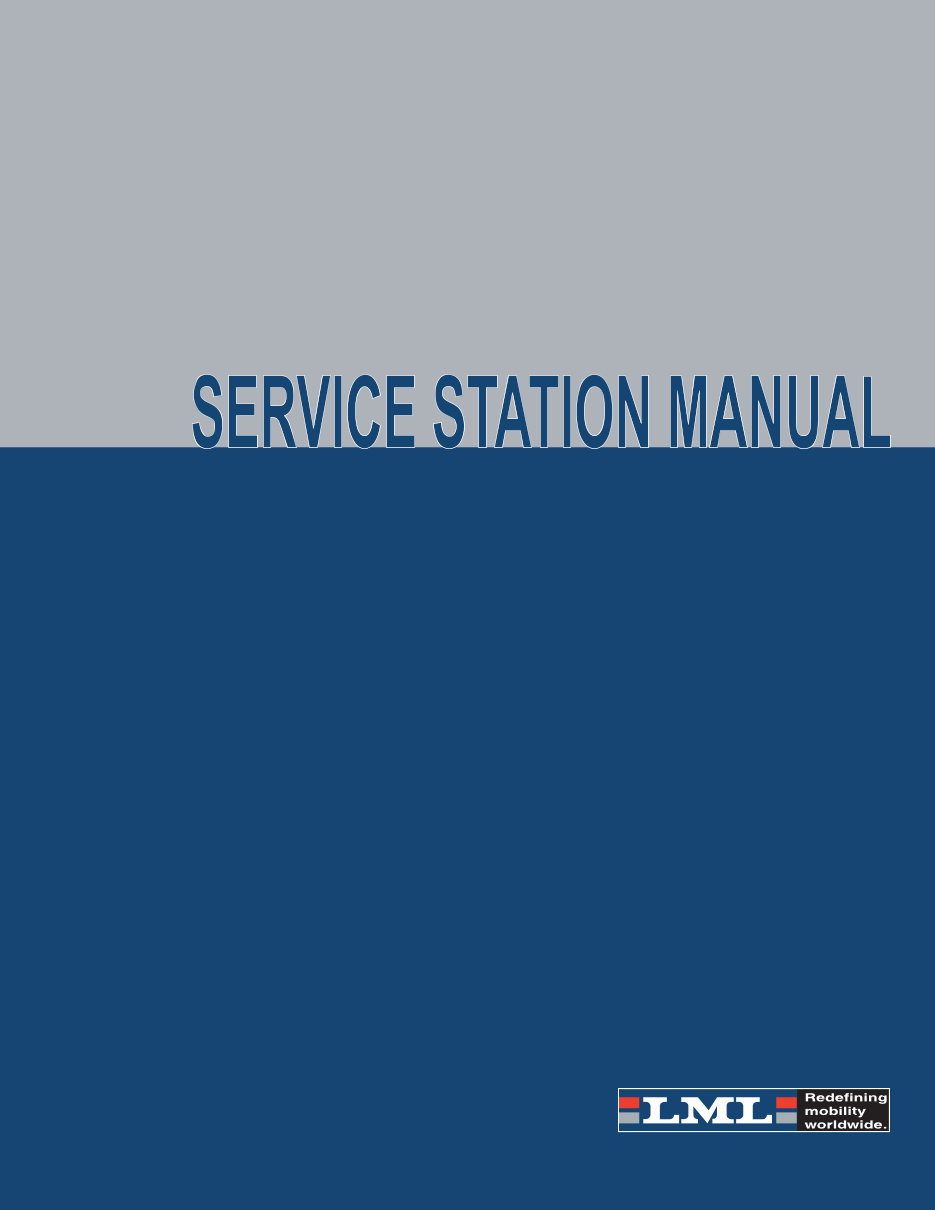 LML 4 Stroke 125 150 STAR DELUXE EURO III Scooter Service PAIR Manual ...