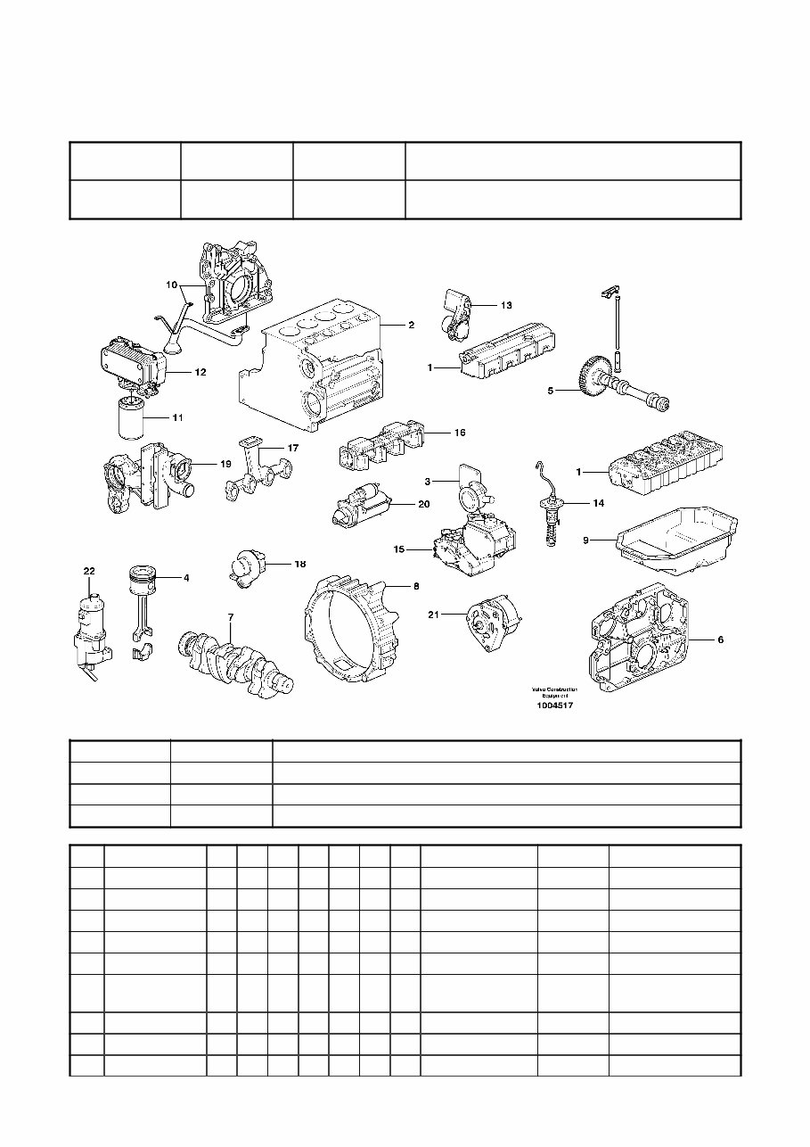 Volvo BL70 Backhoe Loader Service Parts Catalogue Manual INSTANT SN ...