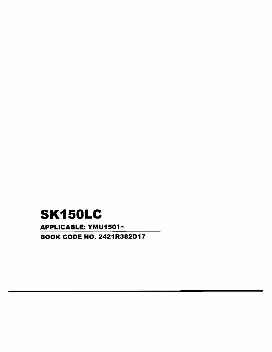 Kobelco SK150LC MARK IV Hydraulic Exavator Illustrated Parts List ...