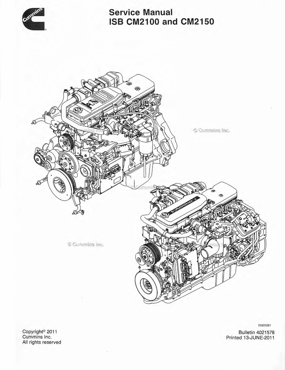 Cummins ISB CM2150 Engine Factory Service Repair Manual | eManualOnline