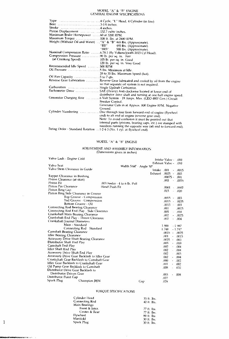 Chris Craft hercules vintage engine manual specs adjustment | eManualOnline