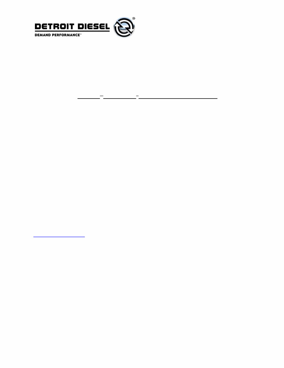 Detroit Series 60 & Series 50 Camshaft Timing Specifications ...