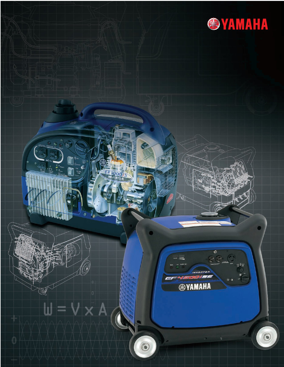 Yamaha EF3800E EF5000E EF6000E YG300S YG400D YG450D YG500D YG550D ...