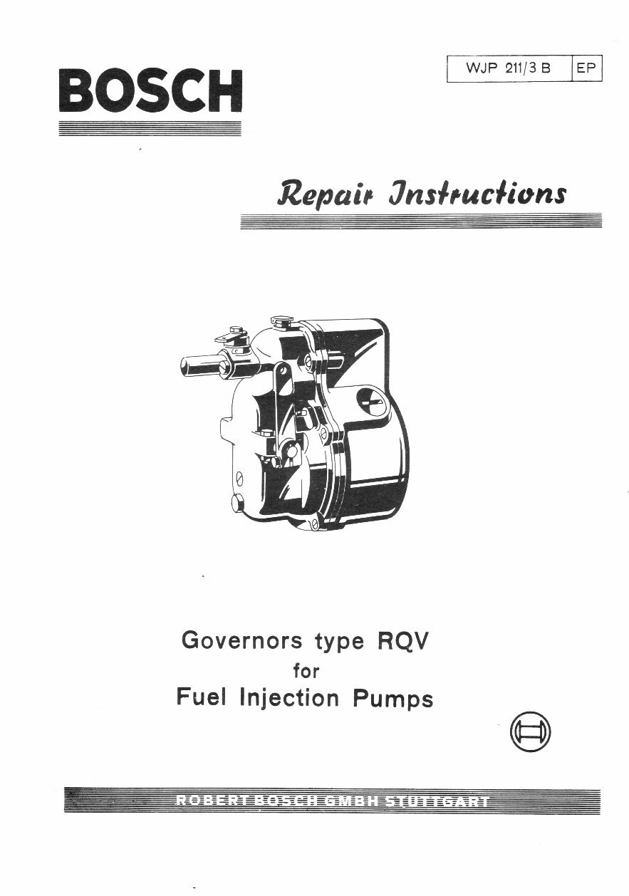 Bosch RQV series Governor | eManualOnline