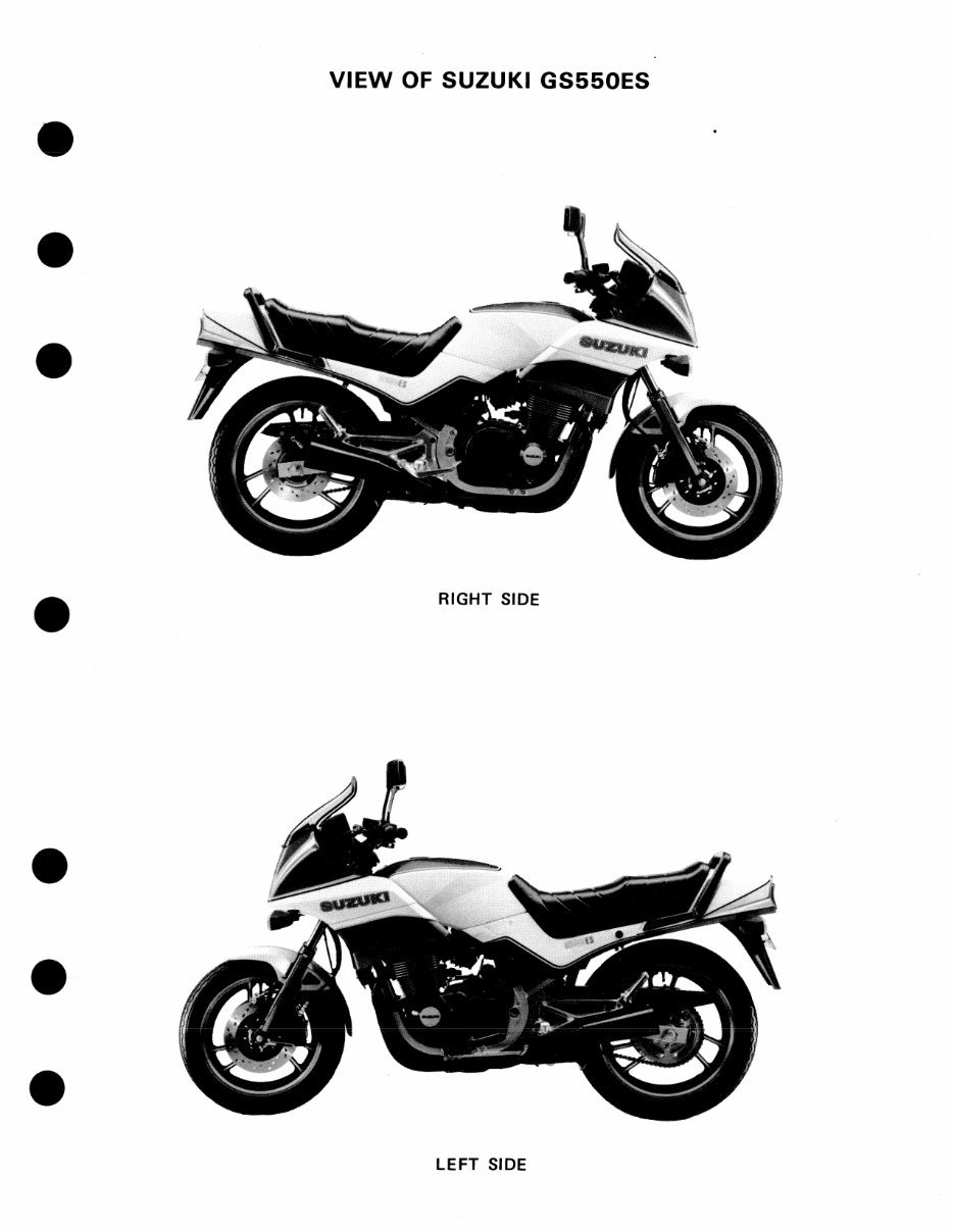 1982-1986 Suzuki GSX550 (GSX550E/GSX550ES/GSX550L) Service & Repair ...