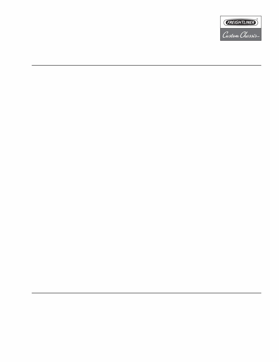 Freightliner SHUTTLE BUS CHASSIS Maintenance Manual FB65 MB45 MB55 XB ...