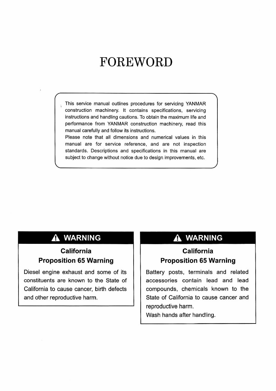 Yanmar ViO75 Excavator Service Repair Workshop Manual | eManualOnline