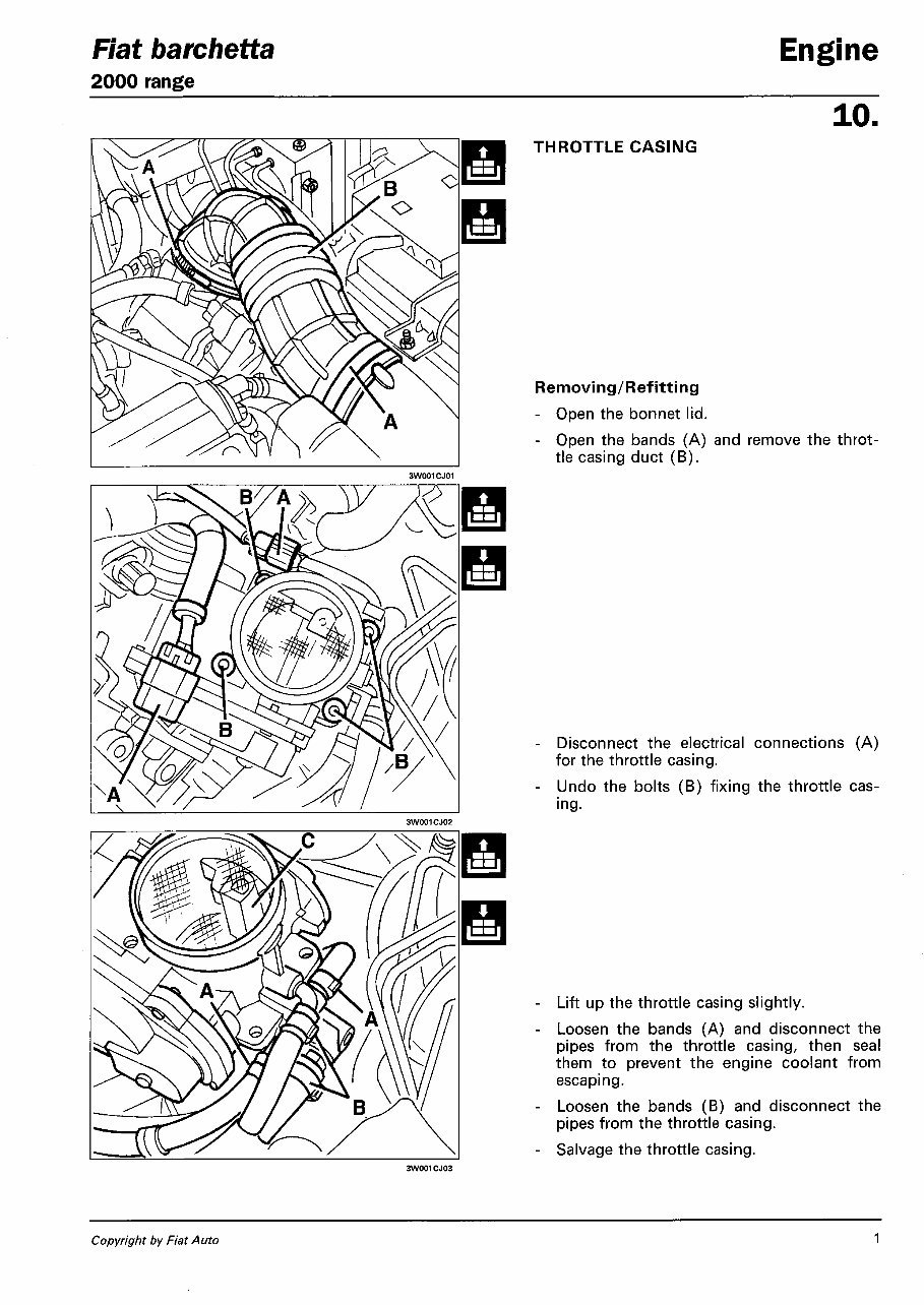 1995-2005 Fiat Barchetta Service & Repair Manual | eManualOnline