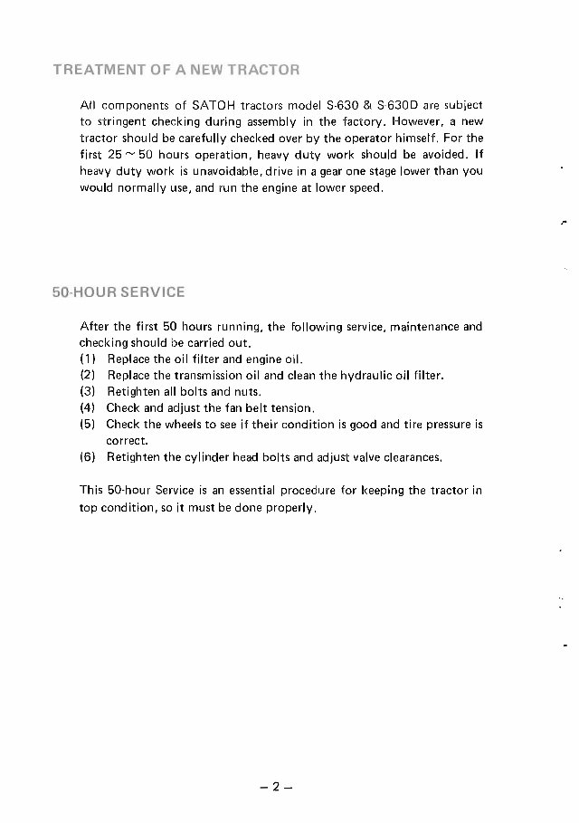 satoh bull s630 and s630d instruction manual | eManualOnline