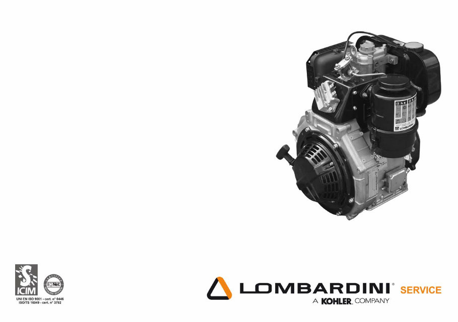 Lombardini Marine Engines Recoil starting system GR 3 Owner's Manual ...